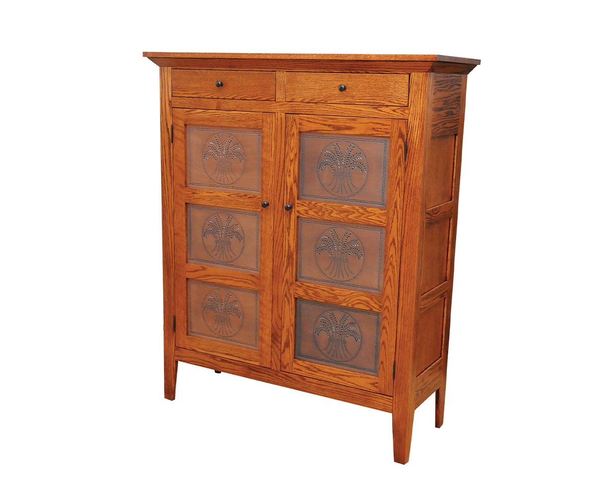 Shaker Two Door Two Drawer Pie Safe | VIZTECH FURNITURE